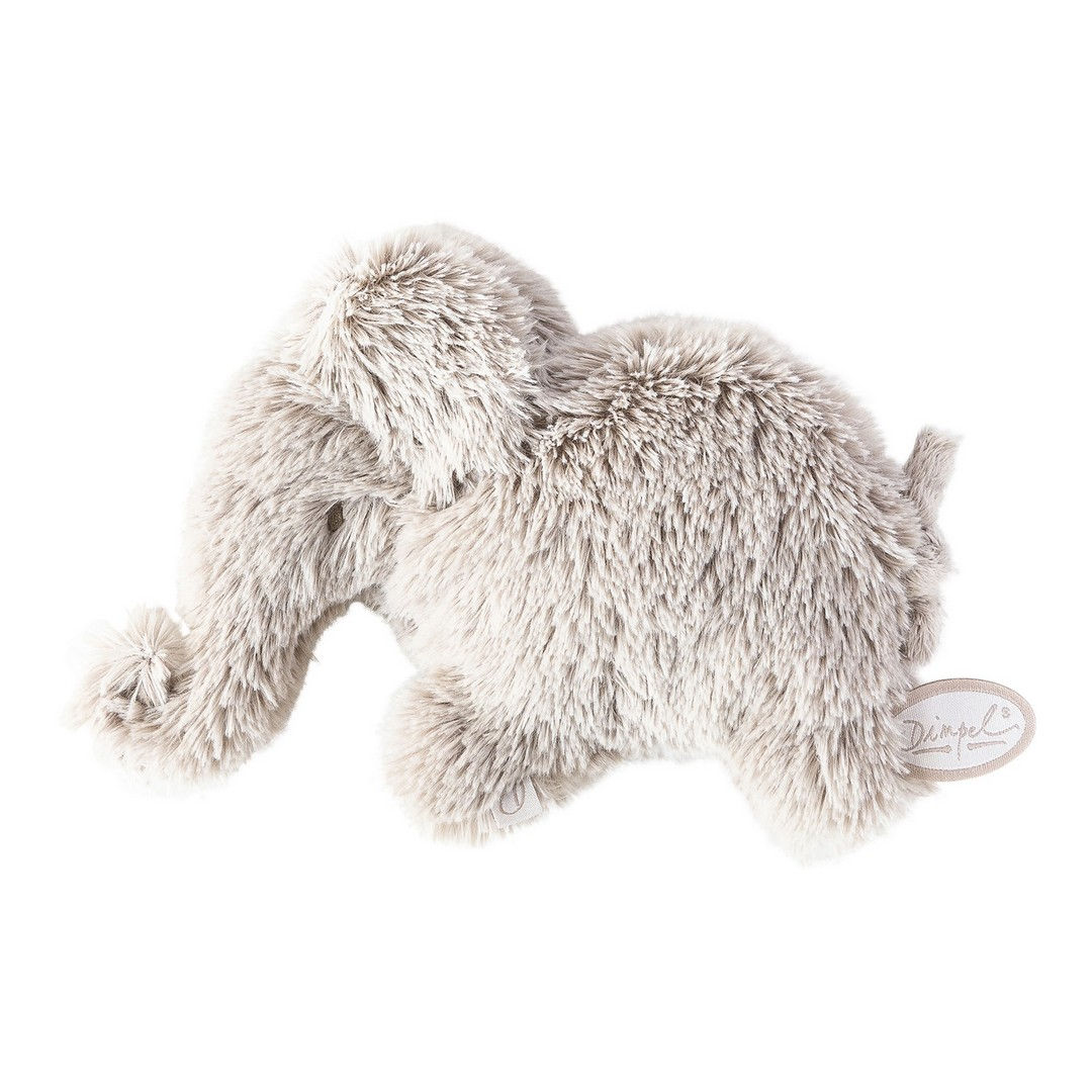 Dimpel olifant Oscar mini knuffel pancake beige - Grote Schatten